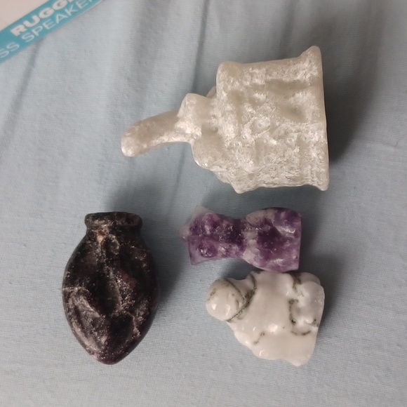 Art | 4 Natural Stone Carvings | Poshmark